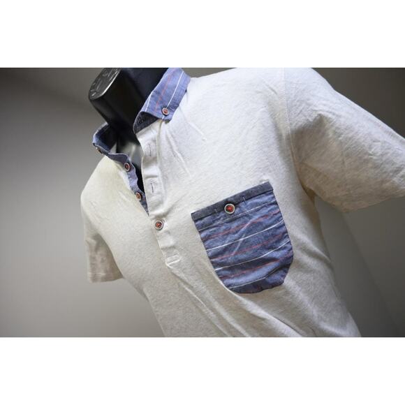 Ted Baker | Shirts | Ted Baker London Golf Polo White Marled Short ...